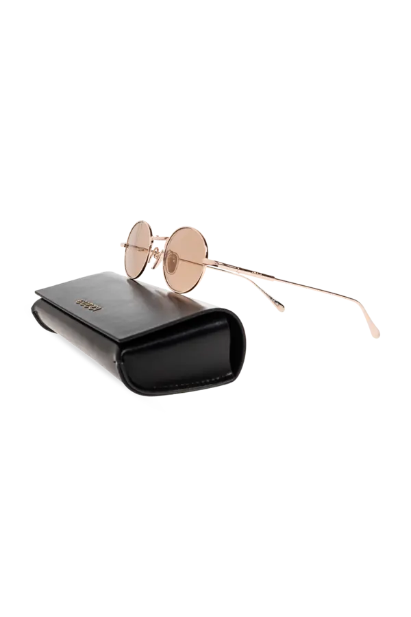 Chloé Round Sunglasses With Decorative Temple Inscription