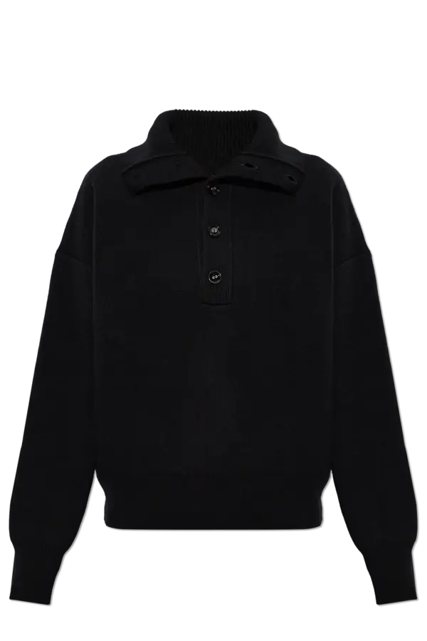 AMI Paris Wool Sweater With Collar