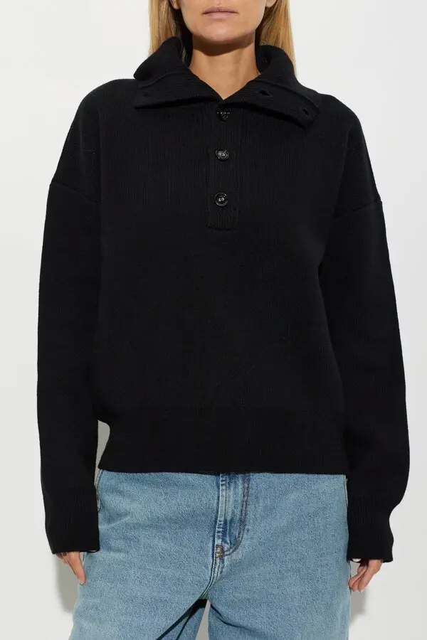 AMI Paris Wool Sweater With Collar