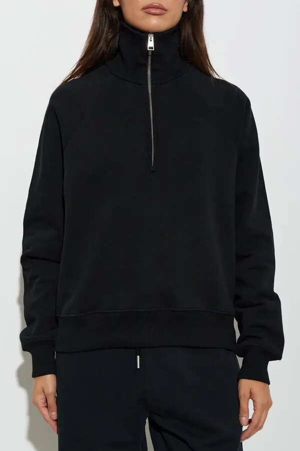 AMI Paris Sweatshirt With A Zip-up Neckline