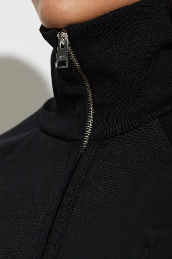 AMI Paris Sweatshirt With A Zip-up Neckline