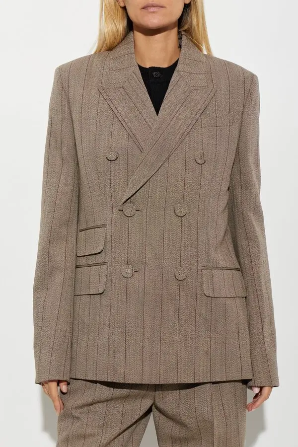 AMI Paris Wool Blazer With Double Vent