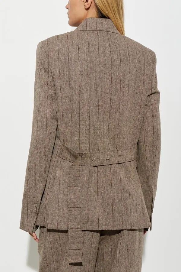 AMI Paris Wool Blazer With Double Vent