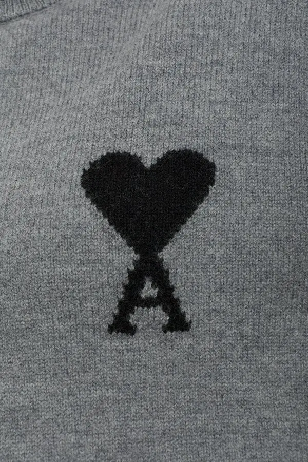 AMI Paris Wool Turtleneck With Logo