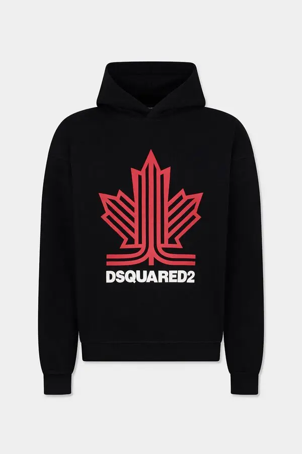 Dsquared2 Ski Leaf Hoodie - Black