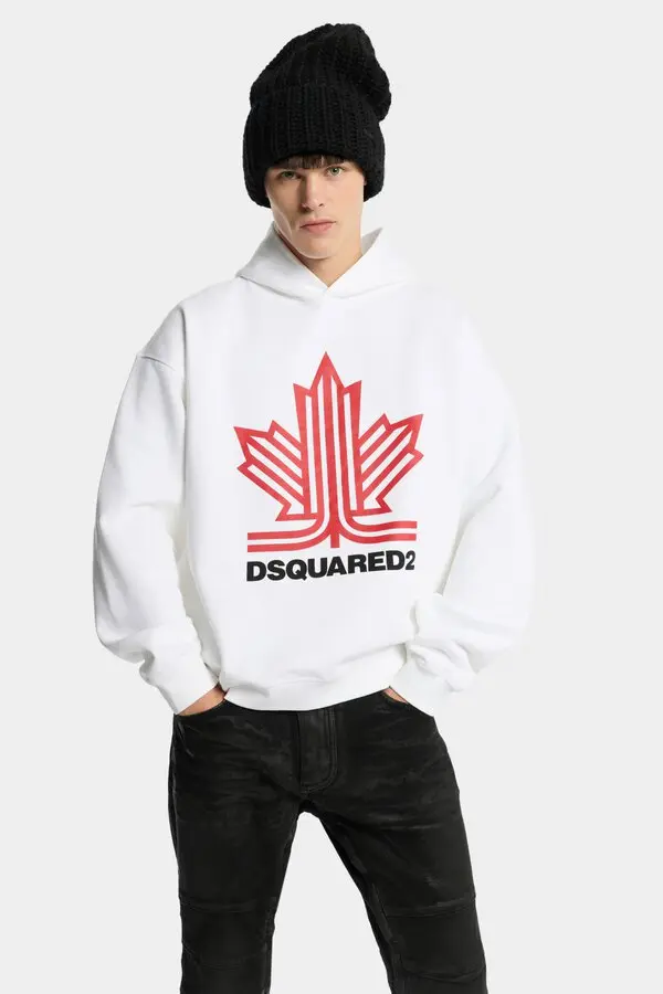 Dsquared2 Ski Leaf Relax Fit Hoodie