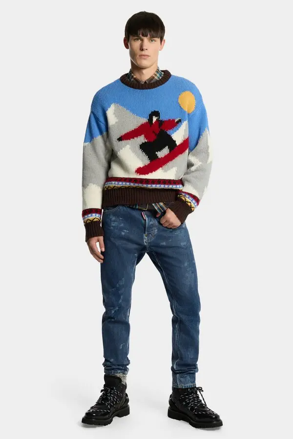 Dsquared2 Dark Frosted Teddy Jeans