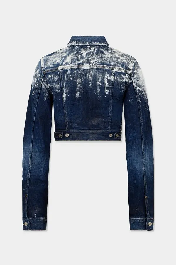 Dsquared2 Medium Let It Snow Dean Denim Jacket
