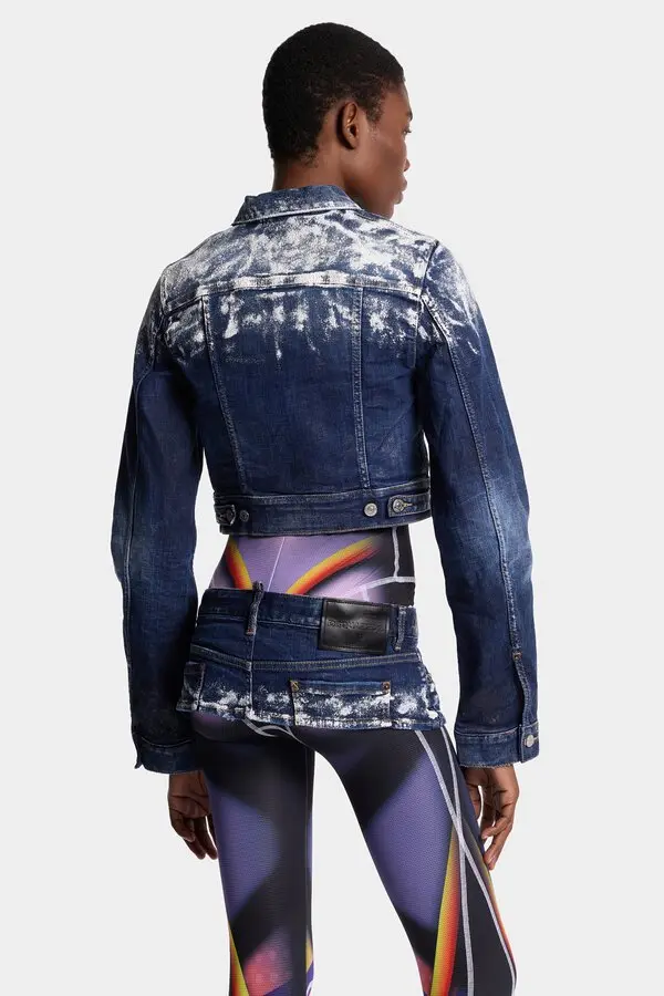 Dsquared2 Medium Let It Snow Dean Denim Jacket