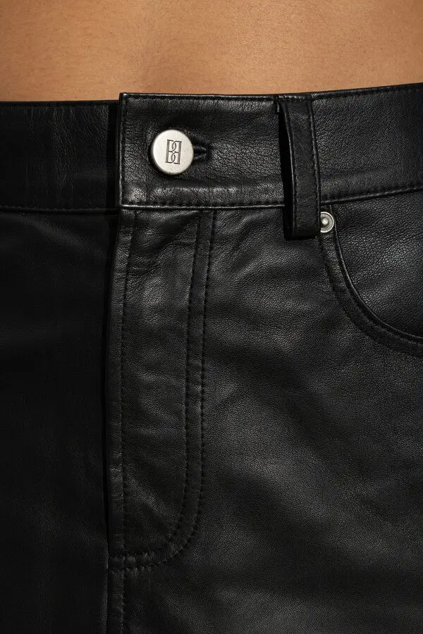 BY MALENE BIRGER Leather Skirt ‘solene