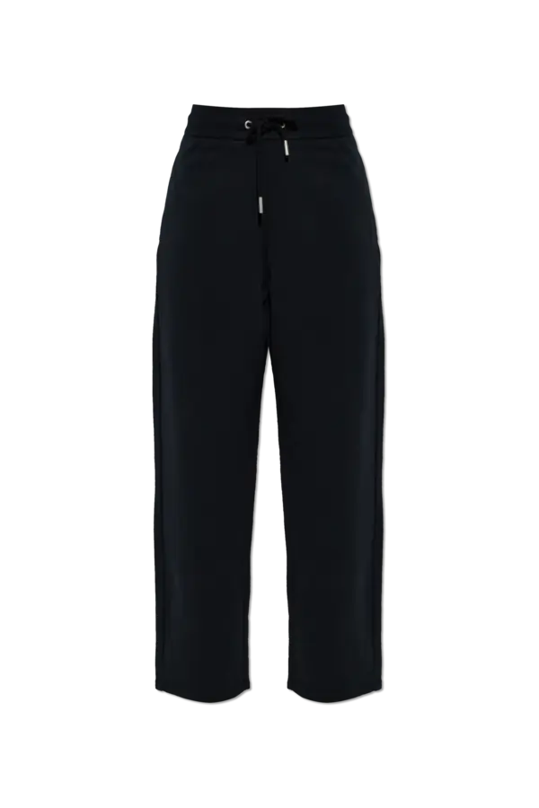 AMI Paris Straight-leg Sweatpants - Black
