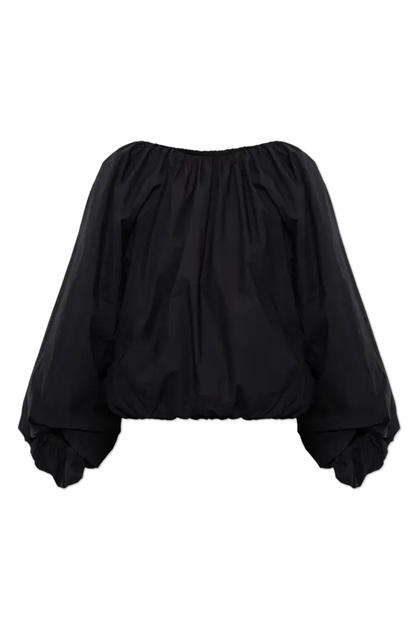 BY MALENE BIRGER Semara' Top With Puff Sleeves - Black