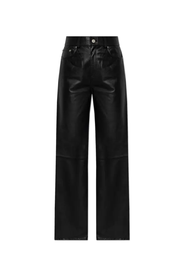 BY MALENE BIRGER Vinea’ Leather Trousers - Black