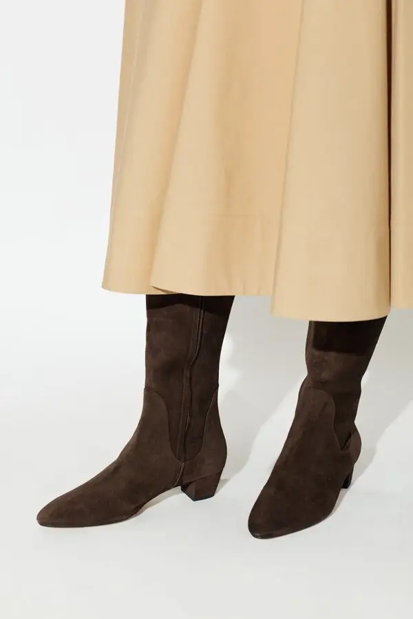 AeydĒ Suede Heeled Boots ‘yana