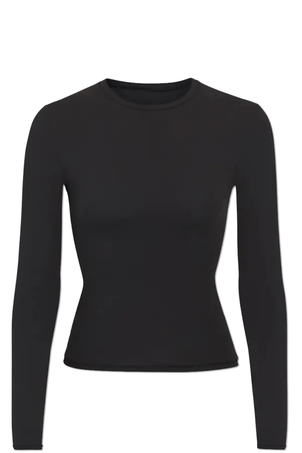 SKIMS Long Sleeve T-shirt - Black