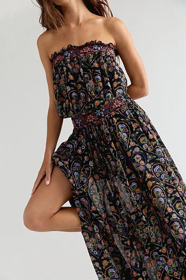 Free People Ellis Strapless Maxi Dress