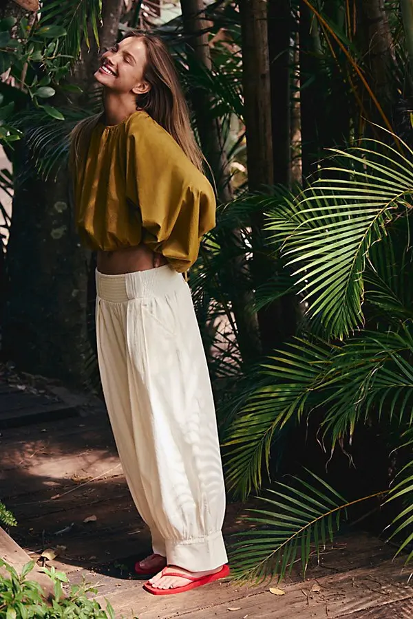 Free People Jonni Pull-on Balloon Pants - Clean Ivory