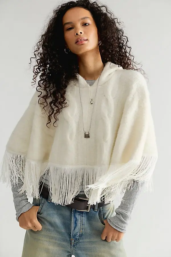 UNDERSTATED LEATHER Whistle Poncho By