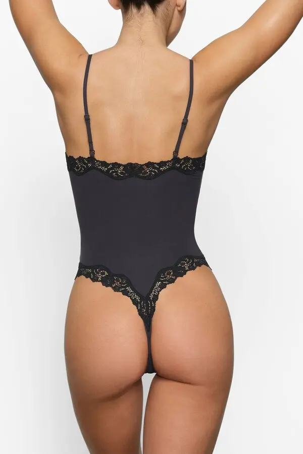 SKIMS Bodysuit With Lace Trim