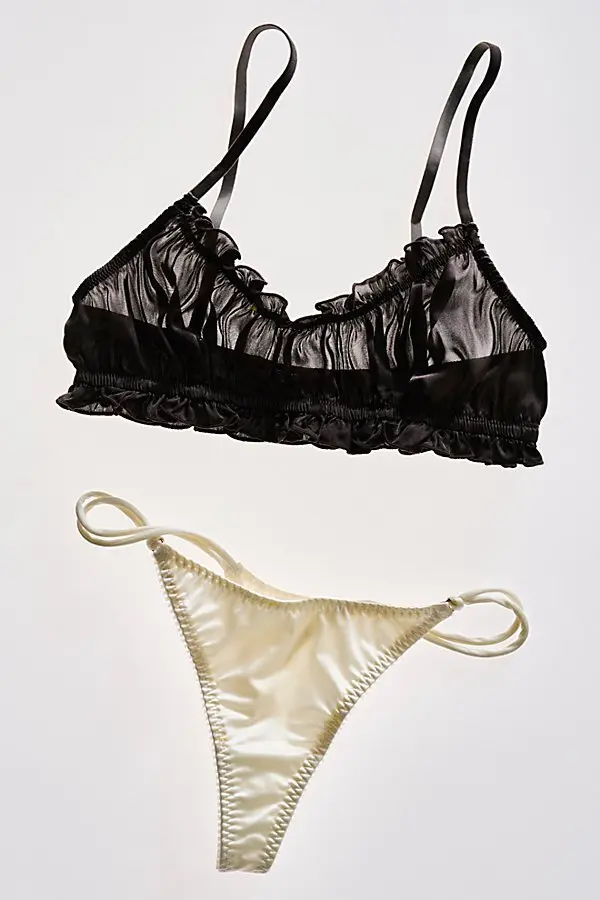 Free People Sleigh All Day Bralette - Deep Fudge