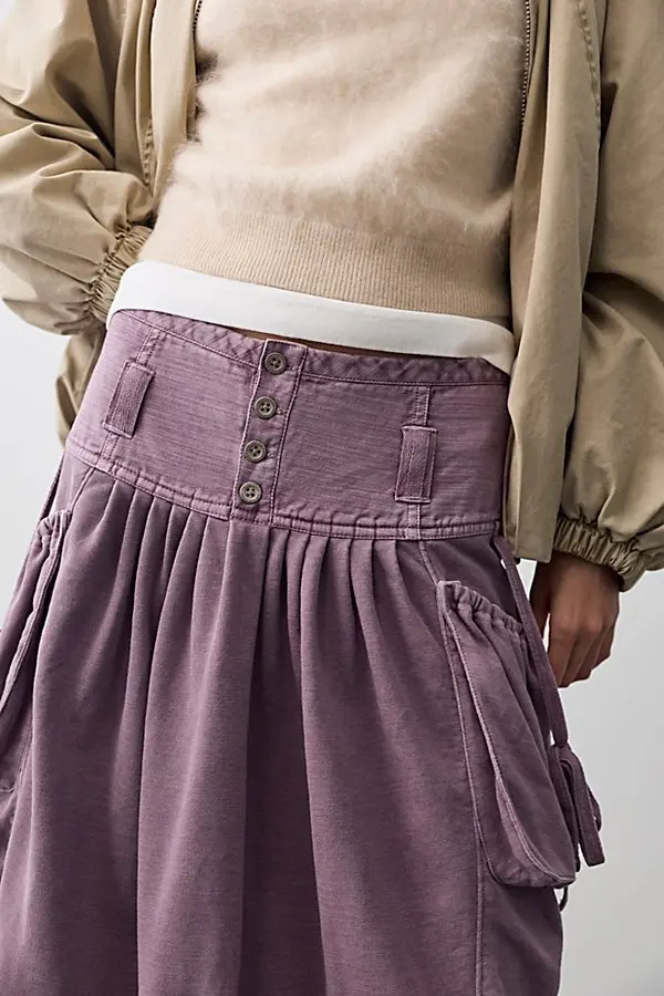 Free People We The Free Knit Midi Skirt - Cool Violet