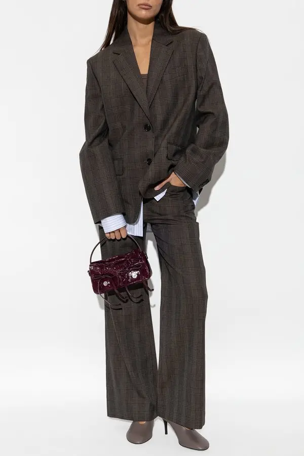 Acne Studios Plaid Patterned Trousers