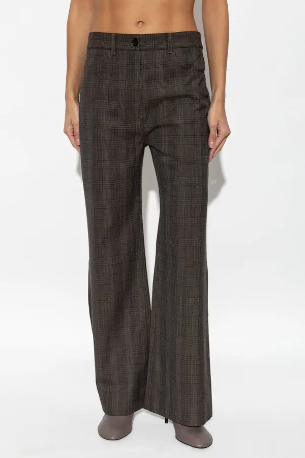 Acne Studios Plaid Patterned Trousers