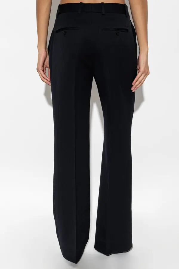 Acne Studios Wool Blend Pleated Trousers