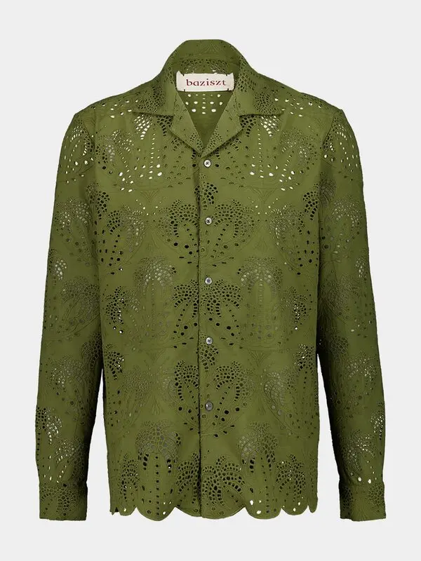 BAZISZT Khaki Resonance Shirt - Green