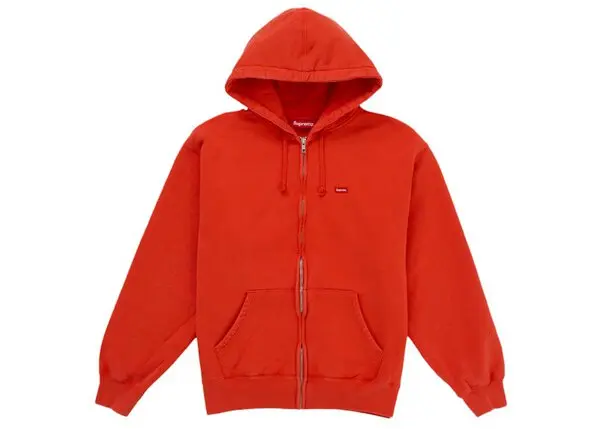 Supreme Small Box Zip Up Hooded Sweatshirt - Orange