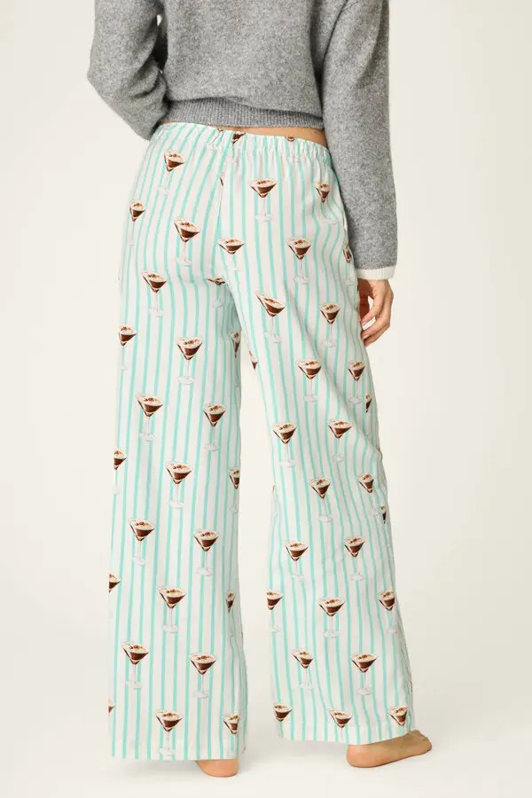 PJ Salvage Espresso Martini Print Flannel Pajama Pants