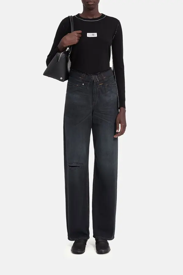 MAISON MARGIELA Pantaloni 5 Tasche - Blu