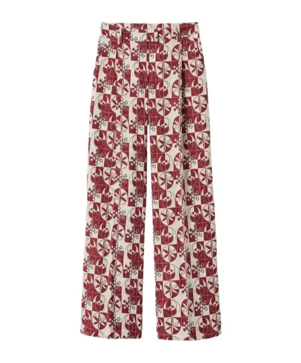 La DoubleJ Printed Wide-leg Trousers