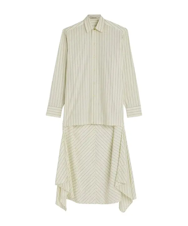 Phoebe Philo Dropped Front Shirt - Light Lemon Color