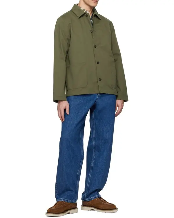 A.p.c. Logo Patch Straight Leg Jeans