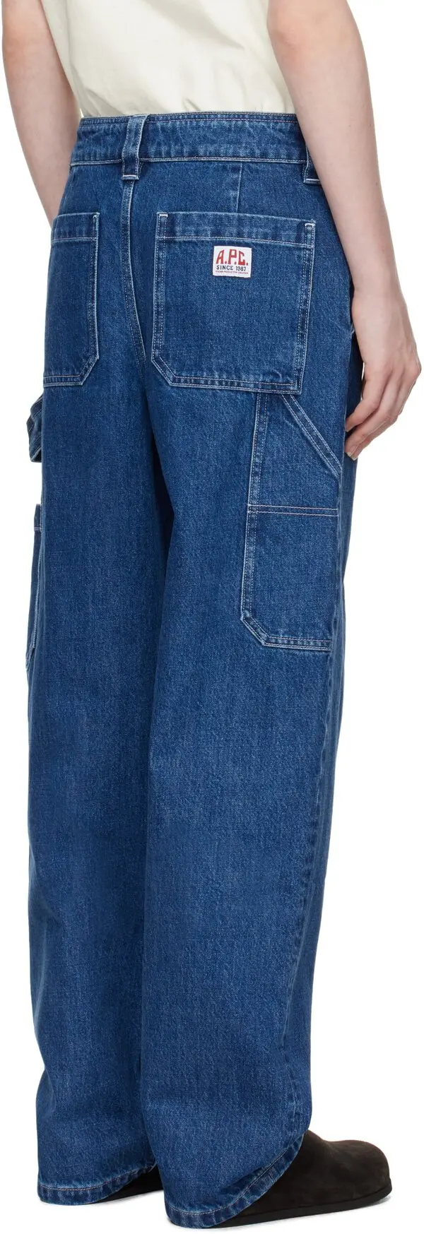 A.p.c. Logo Patch Straight Leg Jeans