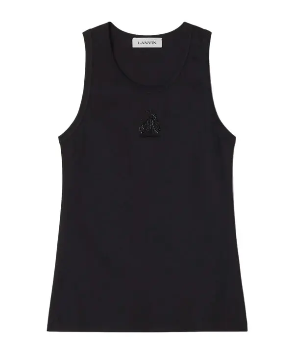 LANVIN Sleeveless Vest - Black