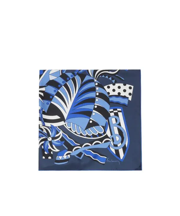 Burberry Carousel Ekd Finished-edge Scarf