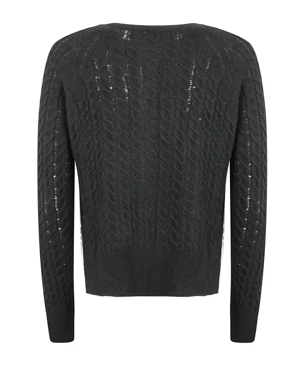 Ermanno Scervino Lace-trim Cable Knitwear
