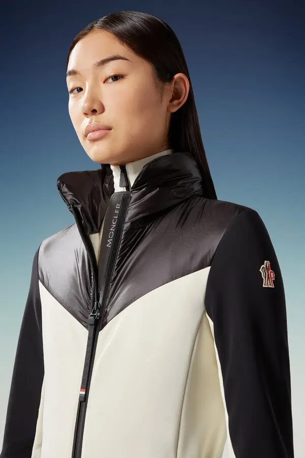Moncler Ski Suit With Down Collar And Hood