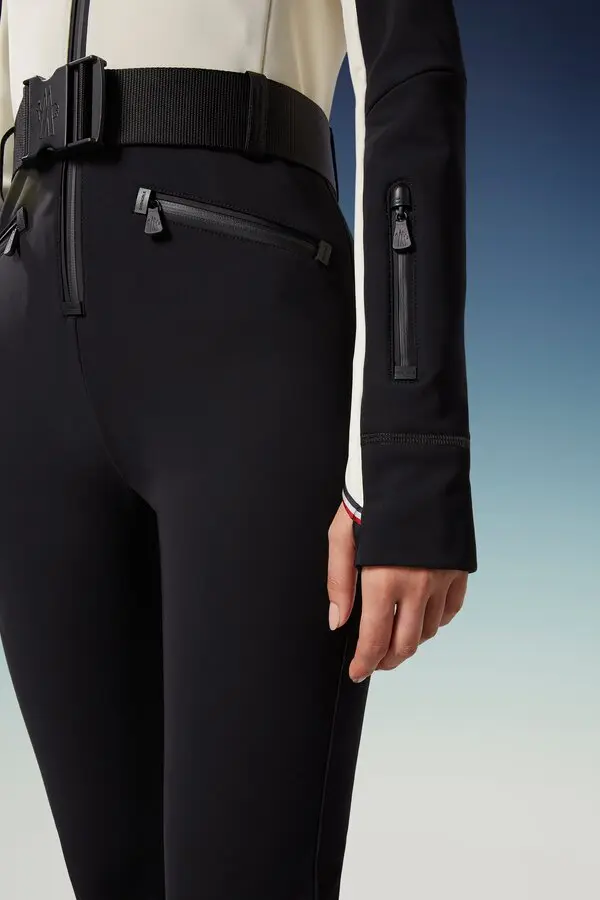 Moncler Ski Suit With Down Collar And Hood