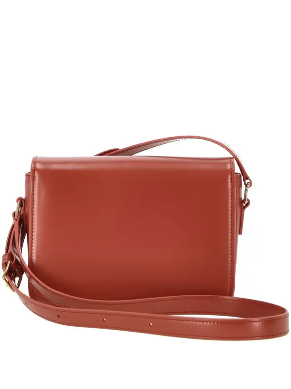 Celine Teen Triomphe Bag In Shiny Calfskin - Brown