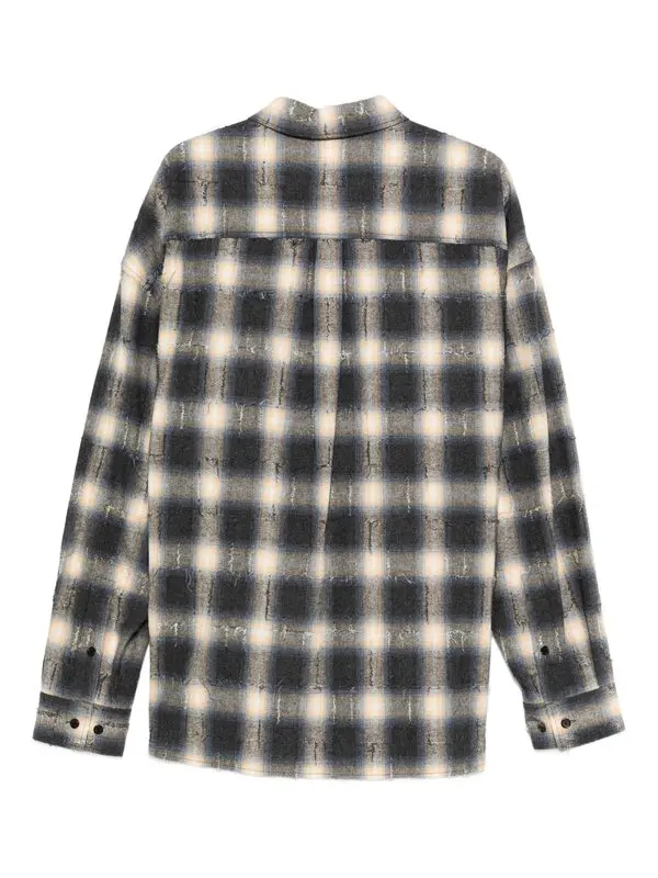 JUUN.J Check Motif Relaxed Shirt
