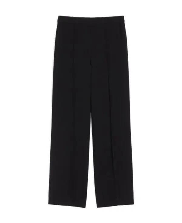 Max Mara Classic Straight Leg Pants - Black