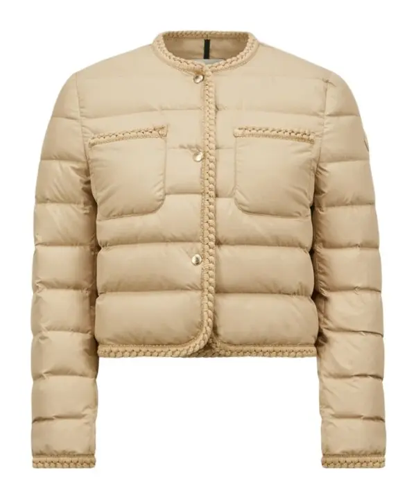 Moncler Short Padded Jacket - Light Brown