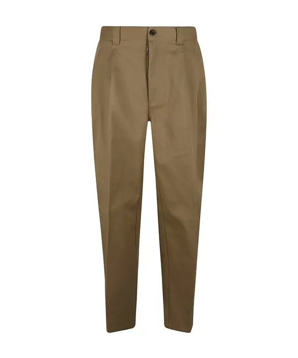 MAISON MARGIELA Checked-panel Pleated Design Trousers