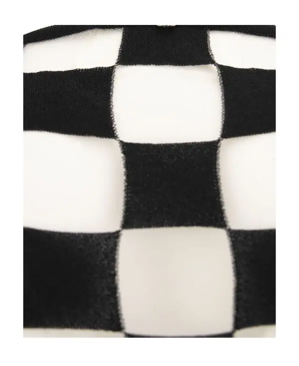 Sportmax Checkerboard Effect Crewneck Knitted Jumper