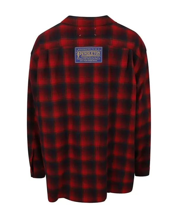 MAISON MARGIELA Checked Buttoned Shirt
