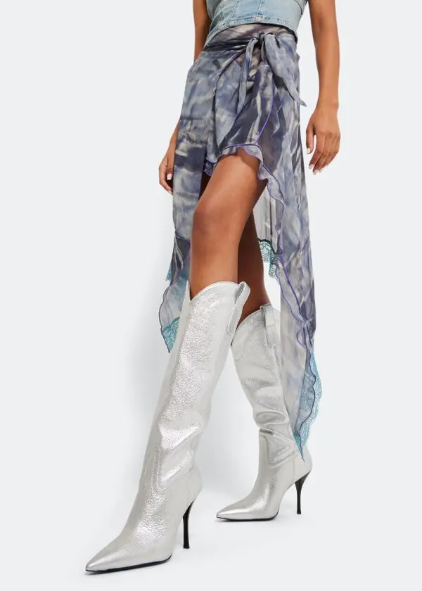 STUART WEITZMAN Pointed Toe High Heel Boots