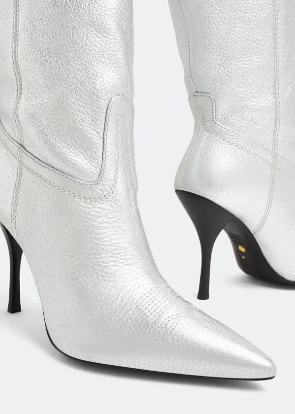 STUART WEITZMAN Pointed Toe High Heel Boots